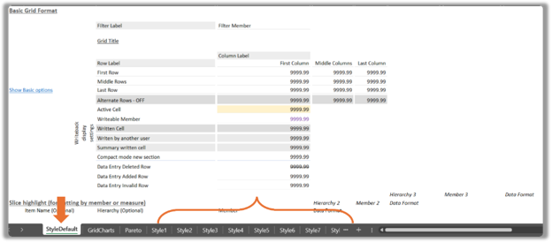 Reusable themes in Anaplan XL | Anapedia
